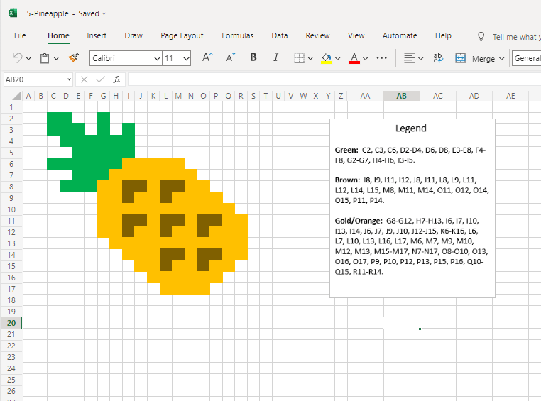 2.2 Pixel Art in Excel - STEM Excellence
