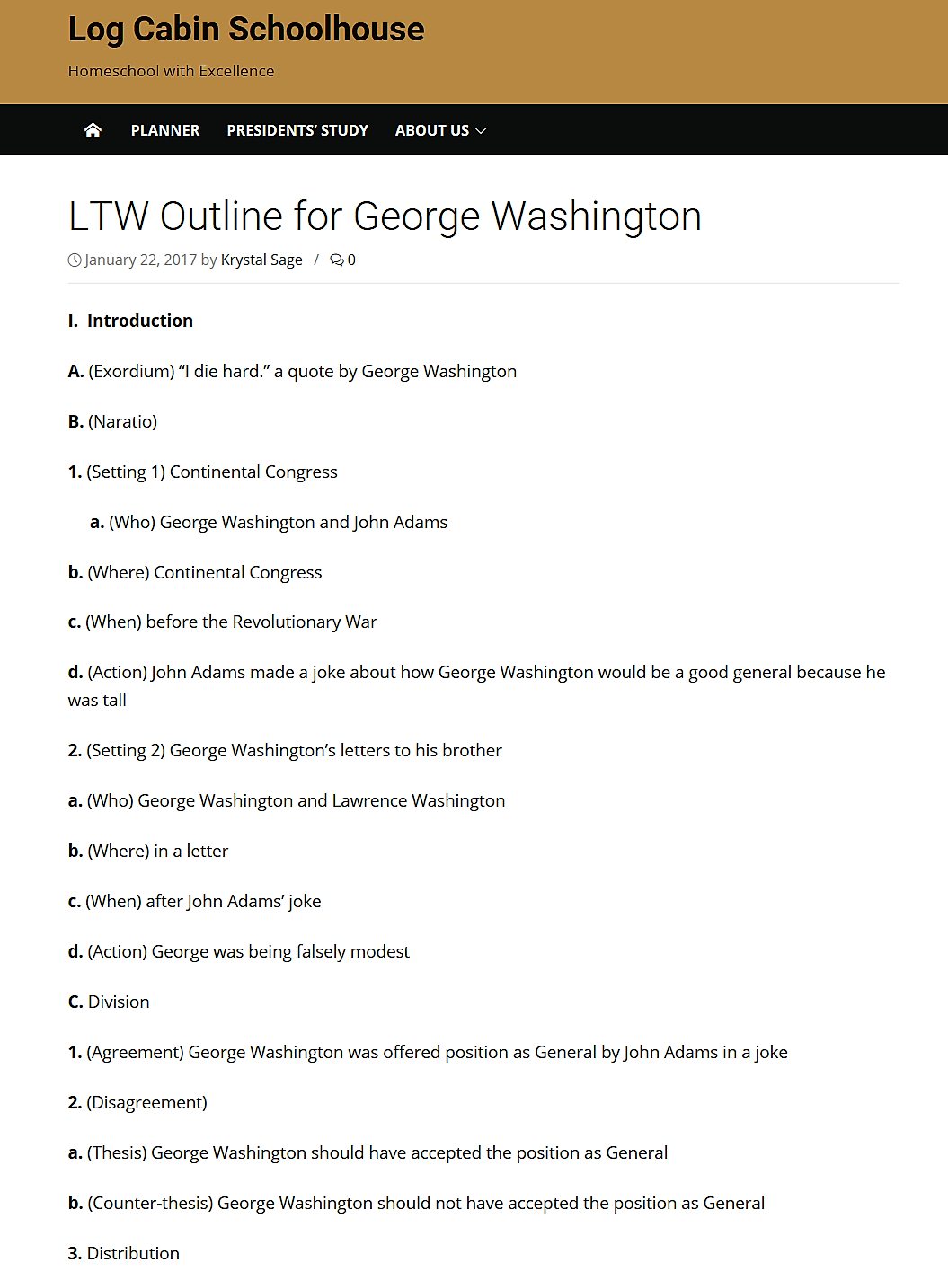 LTW Outline for Theodore Roosevelt - STEM Excellence